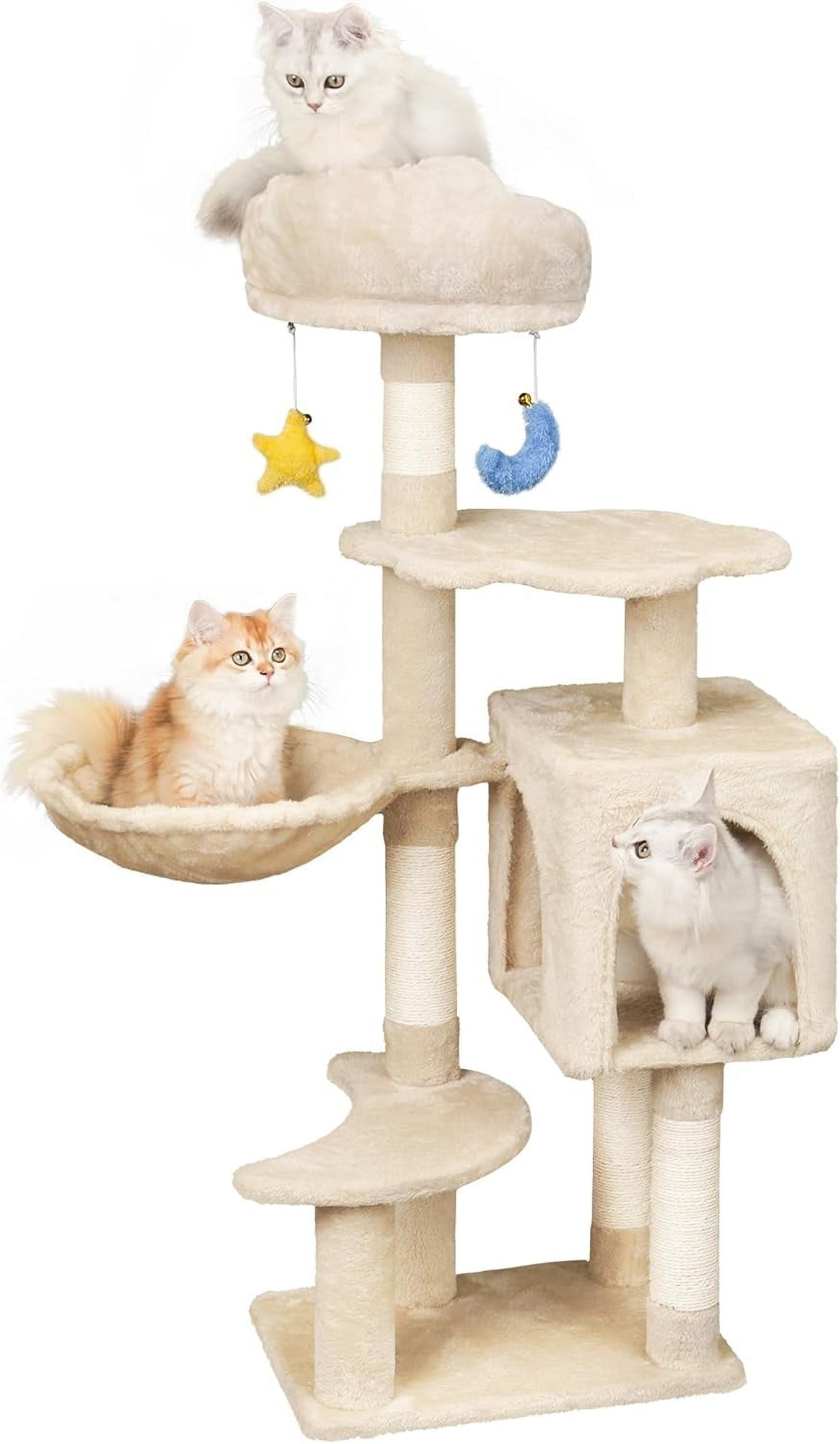 Cloud-Shaped Cat Tree for Kittens Under 6 Months 12lbs, 43" Tall for ...