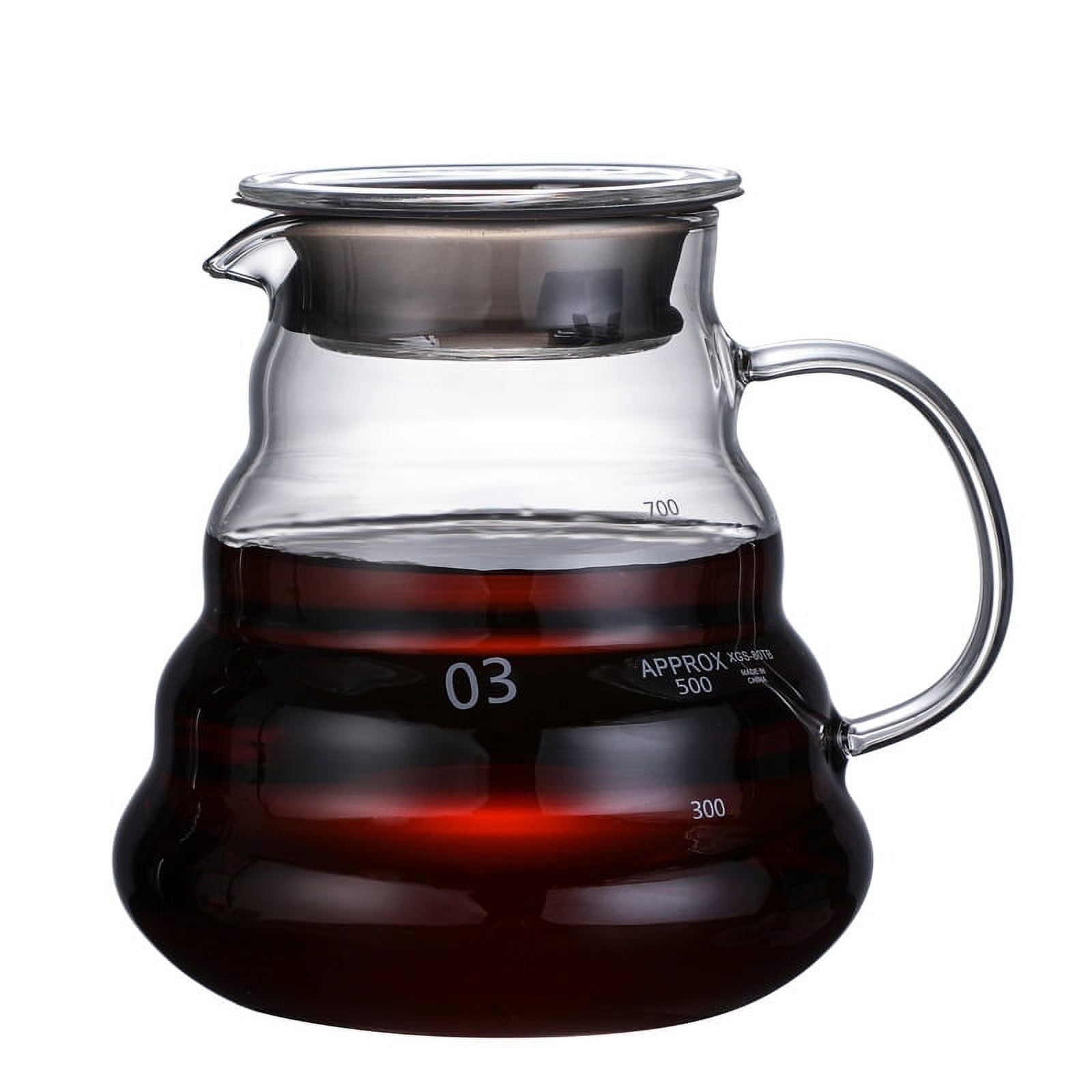 Cloud Shaped Glass Coffee Pot Carafe Coffee Server Teapot Home Office ...
