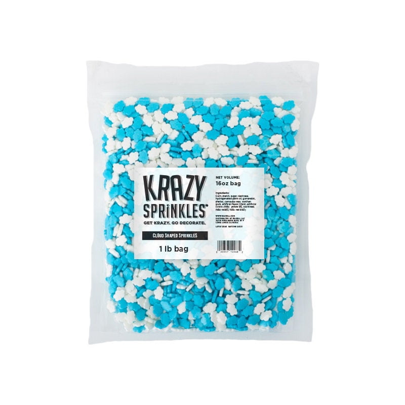 Cloud Shaped Sprinkles (1lb, 1x Bag) Candy Decor for Cakes, Ice Cream ...