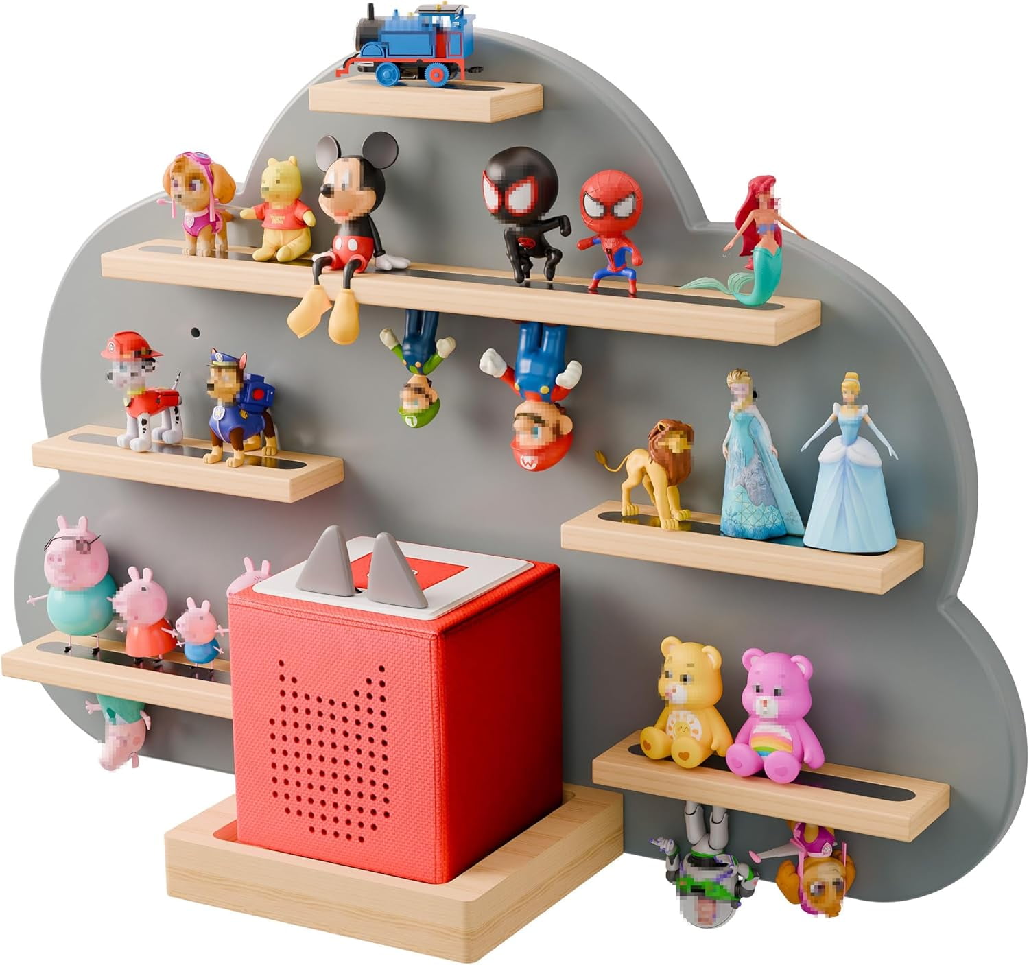Cloud Shelf for Storage - Unique Floating Magnetic Wall Shelf for 16-26 ...