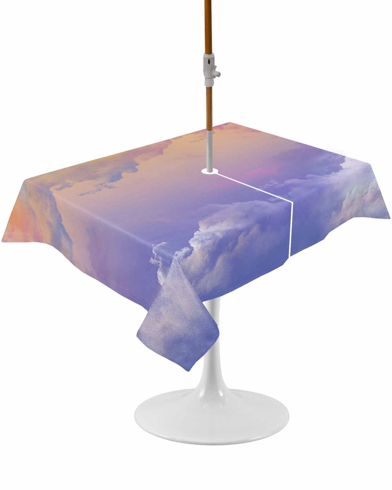 Cloud in the Sky Sunset Rectangle Outdoor Tablecloth, Waterproof Table ...
