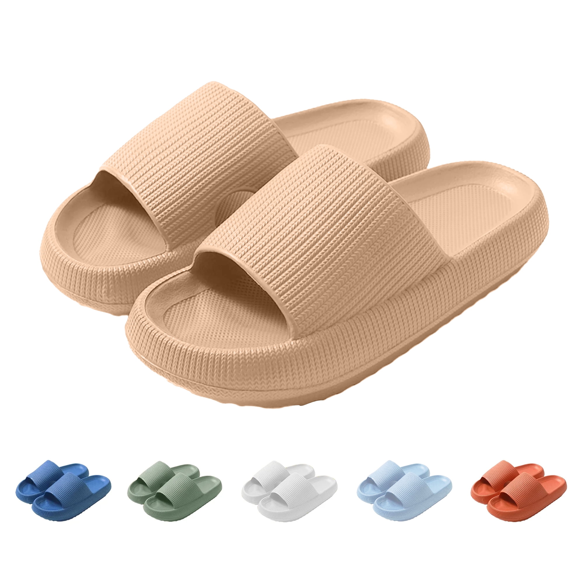 Cloud Slide Sandal for Women and Men, Pillow Slippers Thicken Sole Slide, Shower Bathroom Slides ...