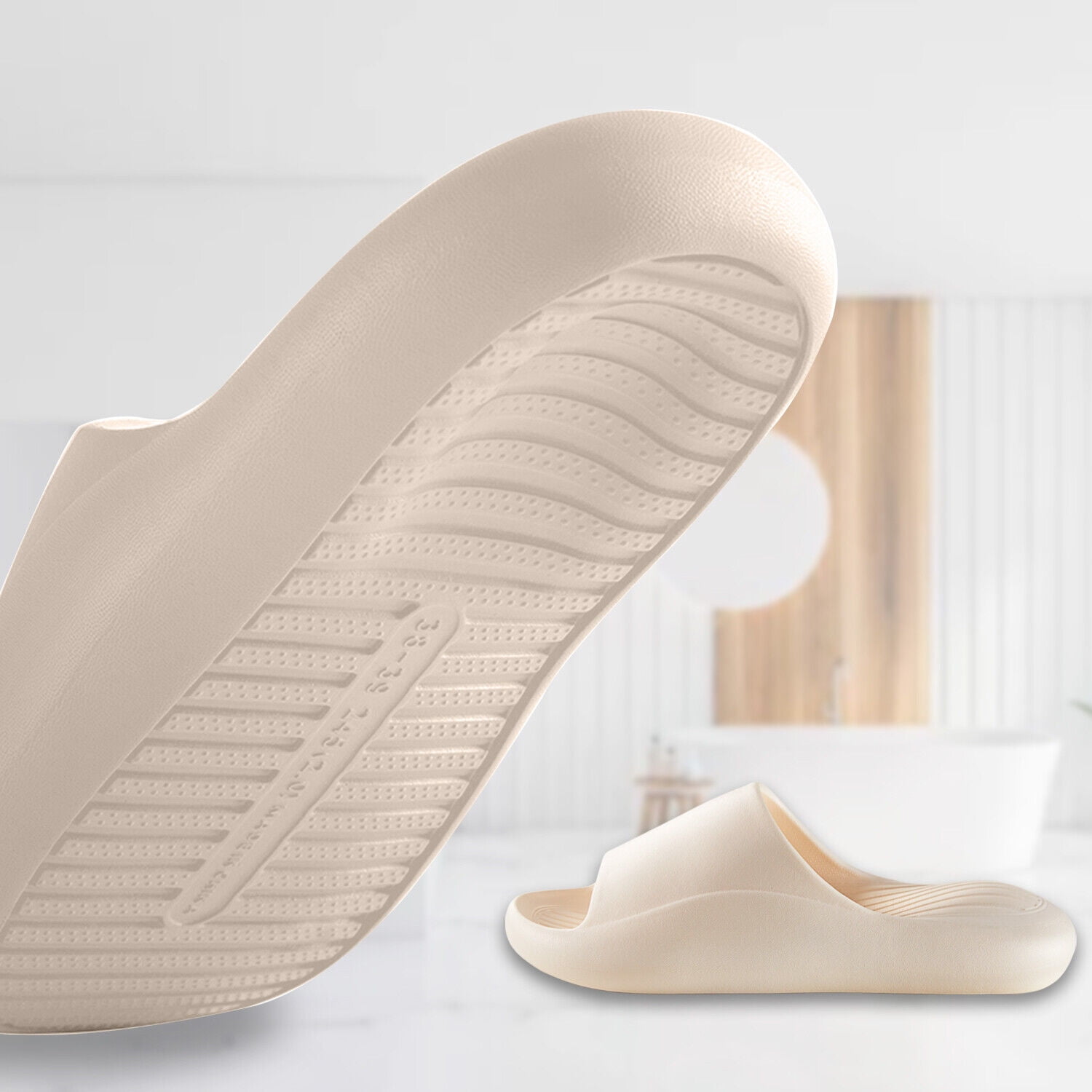 Cloud Slides Ergonomic Soft Shower Slippers Pool Bathroom Sandals for ...