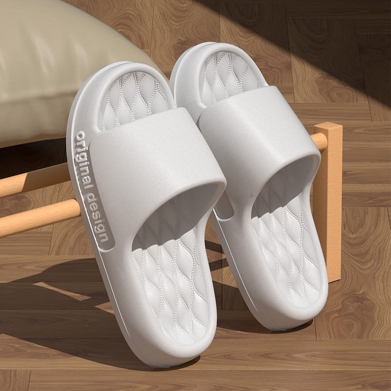 WALL QMER Cloud Slides for Women and Men, Bathroom shower slippers, EVA ...