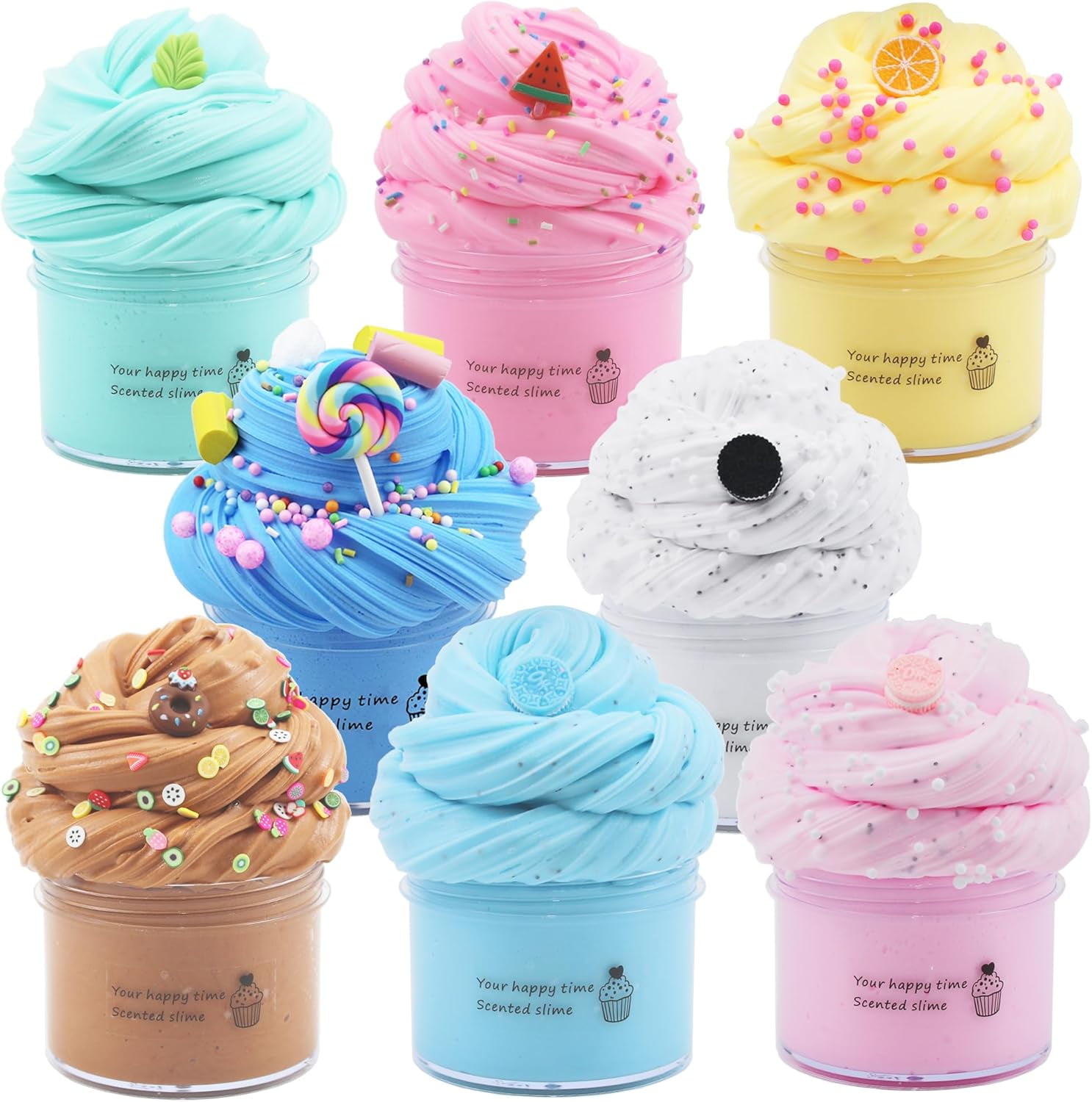 Cloud Slime Ice Cream Butter Slime,Swirl Scented Slime with Clay, Slime ...