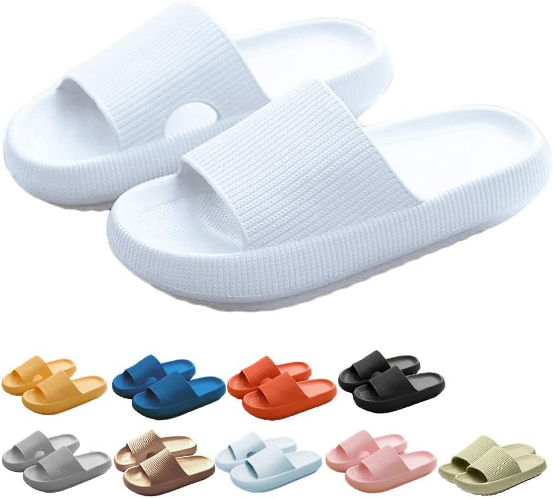 Cloud Slippers for Women and Men, Pillow House Slippers Shower Shoes ...