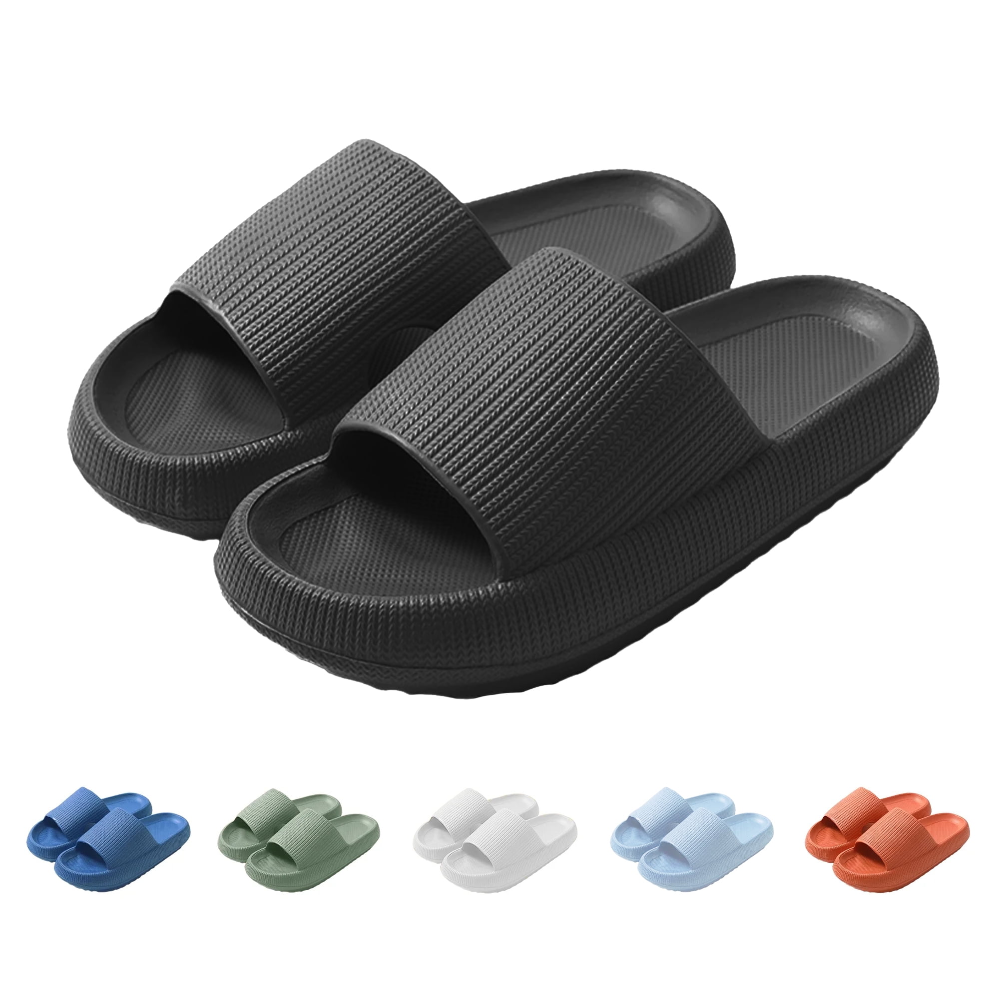 Cloud Slide Sandal for Women and Men, Pillow Slippers Thicken Sole Slide, Shower Bathroom Slides ...