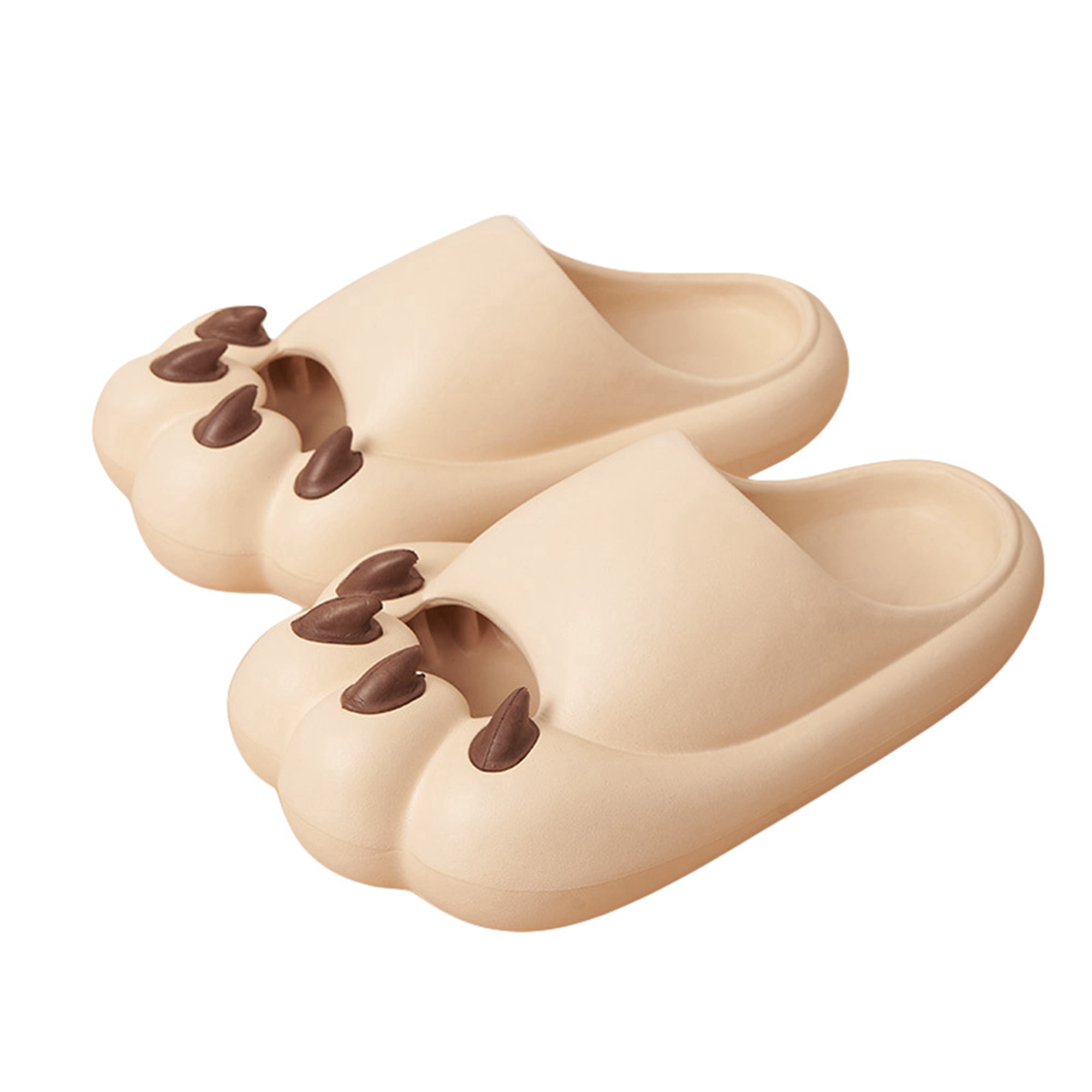 Cloud Slippers for Men Women Novelty Bear Claw Slides Anti-Slip Home ...