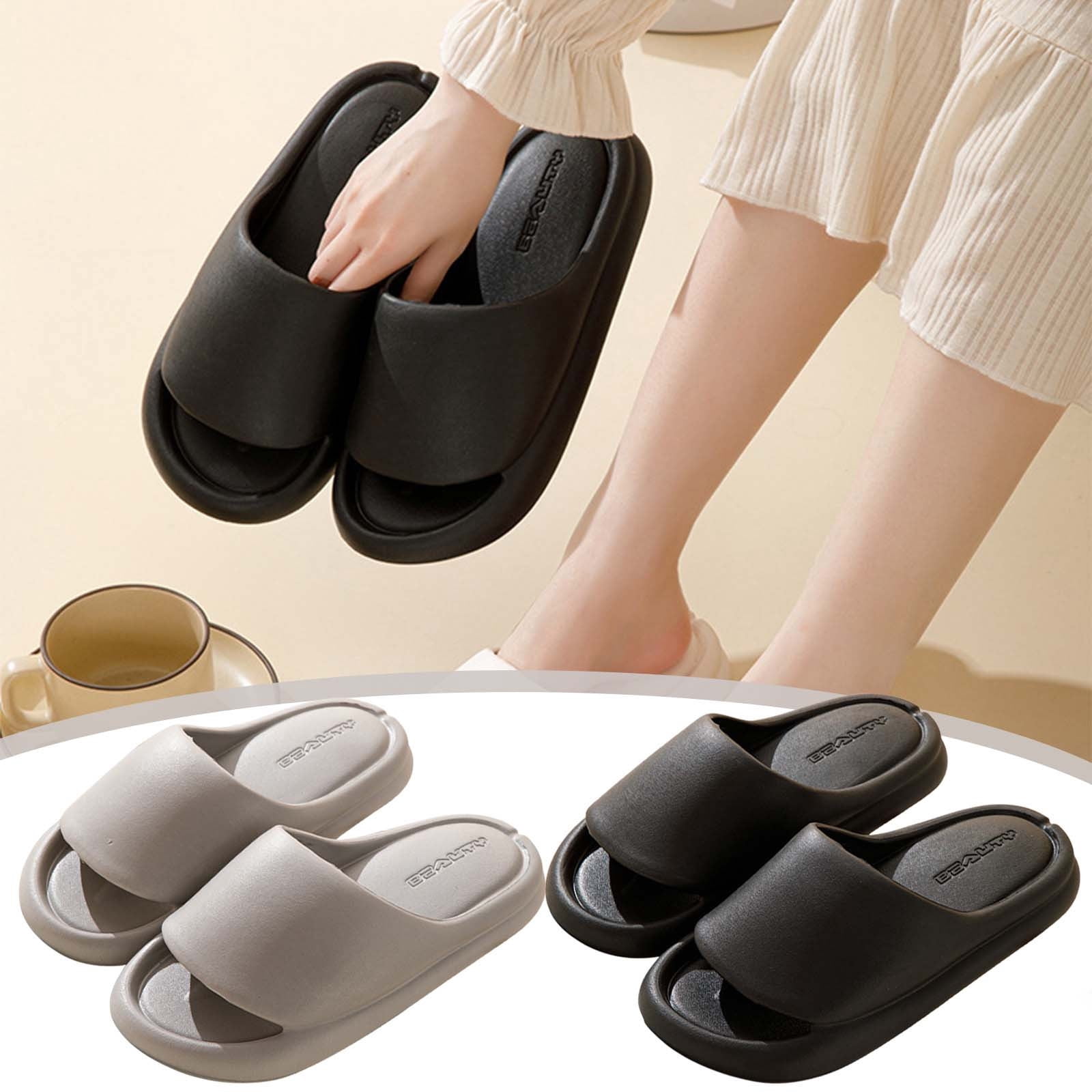 Cloud Slippers for Women and Men Massage Thick Sole Non-Slip Shower ...