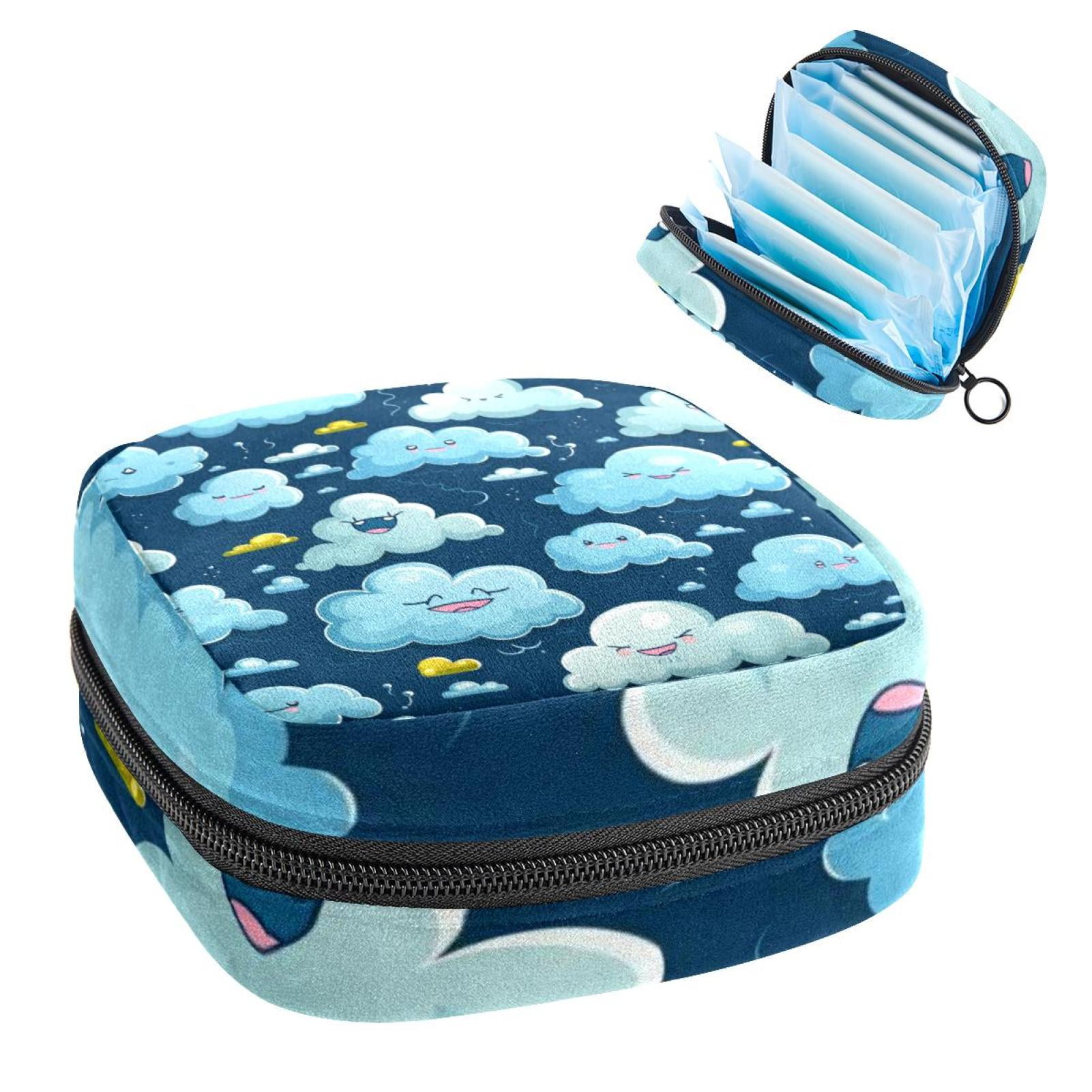 Cloud Small Bag Period Pouch Small Wire Pouch Zipper Pencil Case Pouch ...