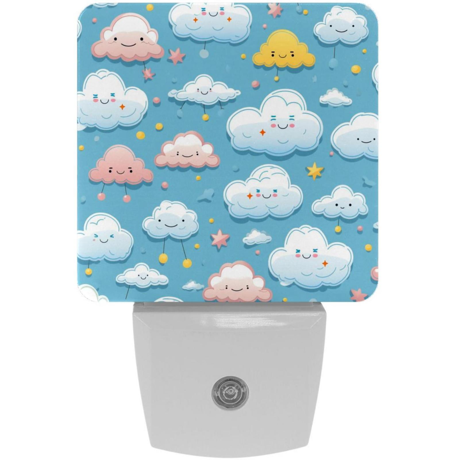 Cloud Square LED Night Lights - Small, Portable, and Energy-Efficient ...