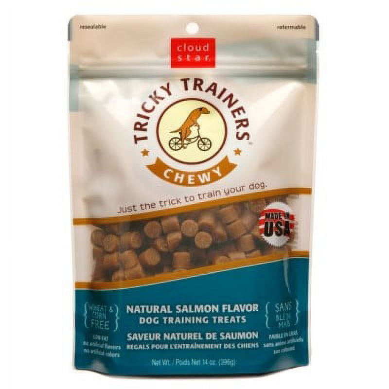 Cloud Star Tricky Trainers Chewy Salmon Flavor Dry Dog Treat, 14 oz ...