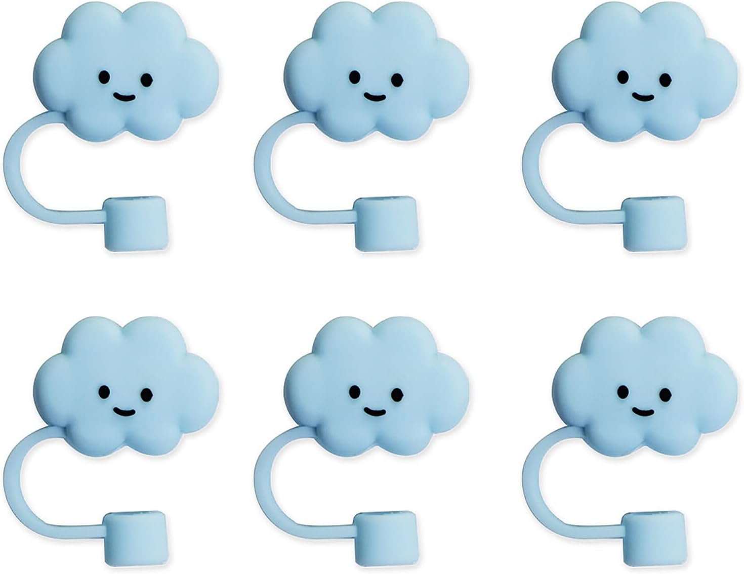 Cloud Straw Covers 6 Pcs Reusable Dust- proof Cloud Shape Straw Cover ... Cloud Straw Covers 6 Pcs Reusable Dust- proof Cloud Shape Straw Cover ...
