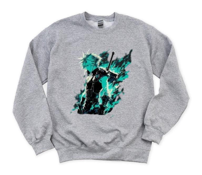 Cloud Strife Fantasy Game Hero Art Final Fantasy VII FF7 Buster Sword ...