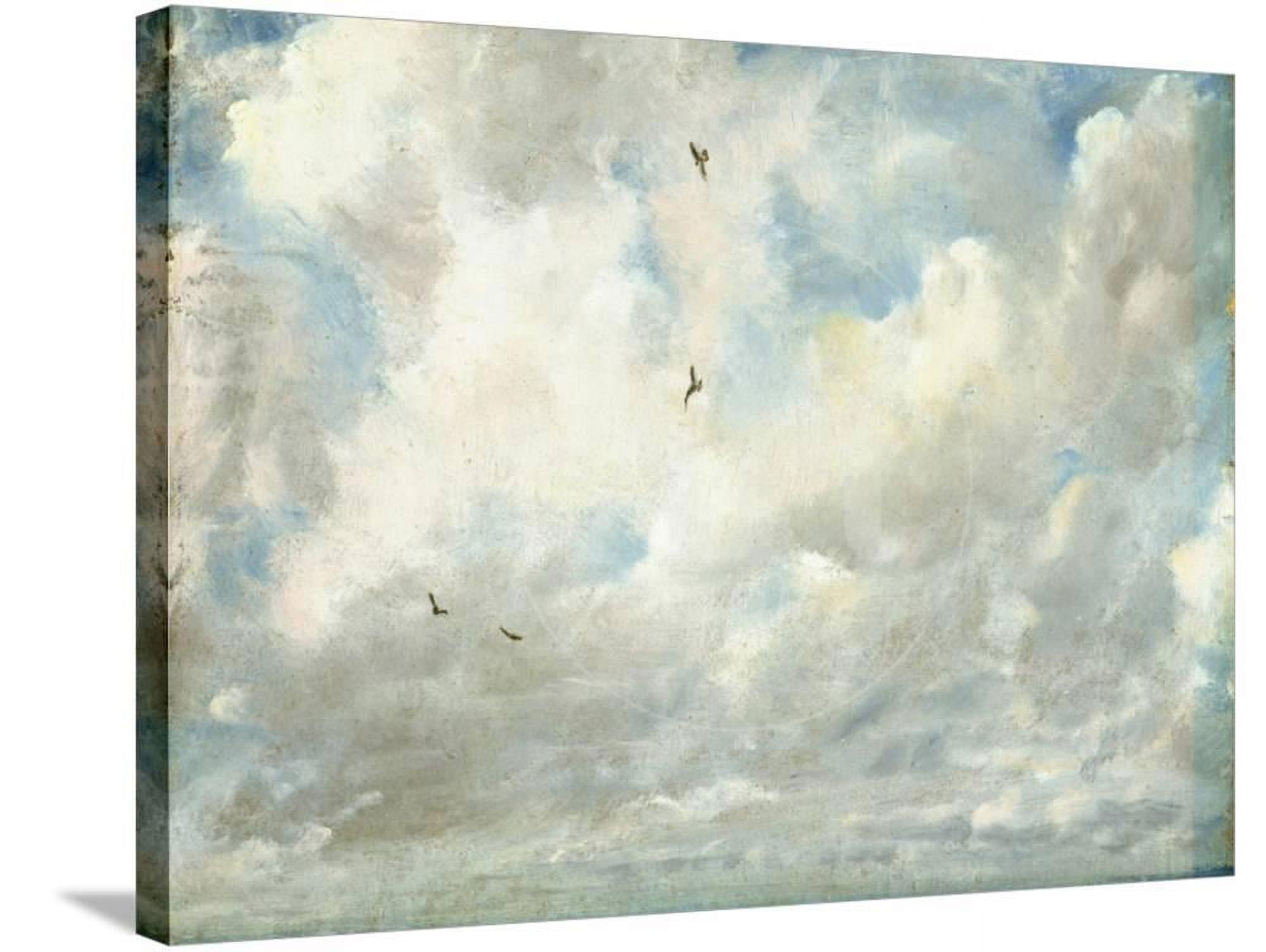 Cloud Study, 1821 Oil on Paper Laid Down on Board, Scenic Stretched Canvas Wall Art by John ...