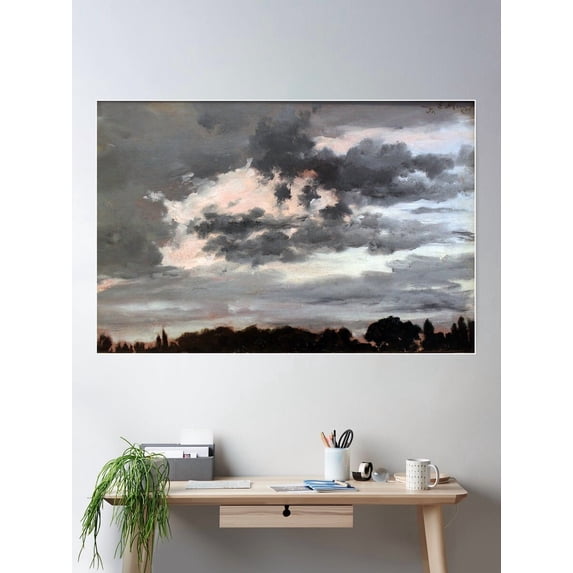 Cloud Study - Adolph Menzel 1859 Poster Wall Art Modern Wall Decor For ...