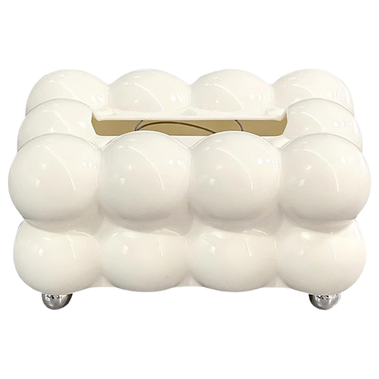 Cloud Tissue Box, White Decorative Napkin Dispenser, Bubble Art Tissue ...