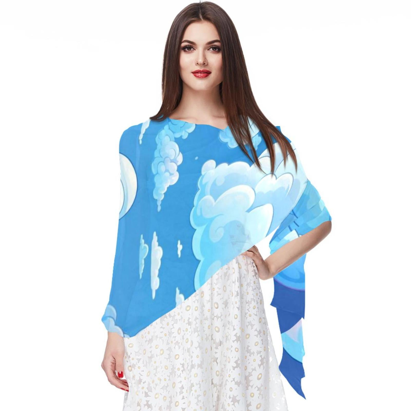 Cloud Translucent Chiffon Yarn Silk Scarf - Light Breathable Material ...