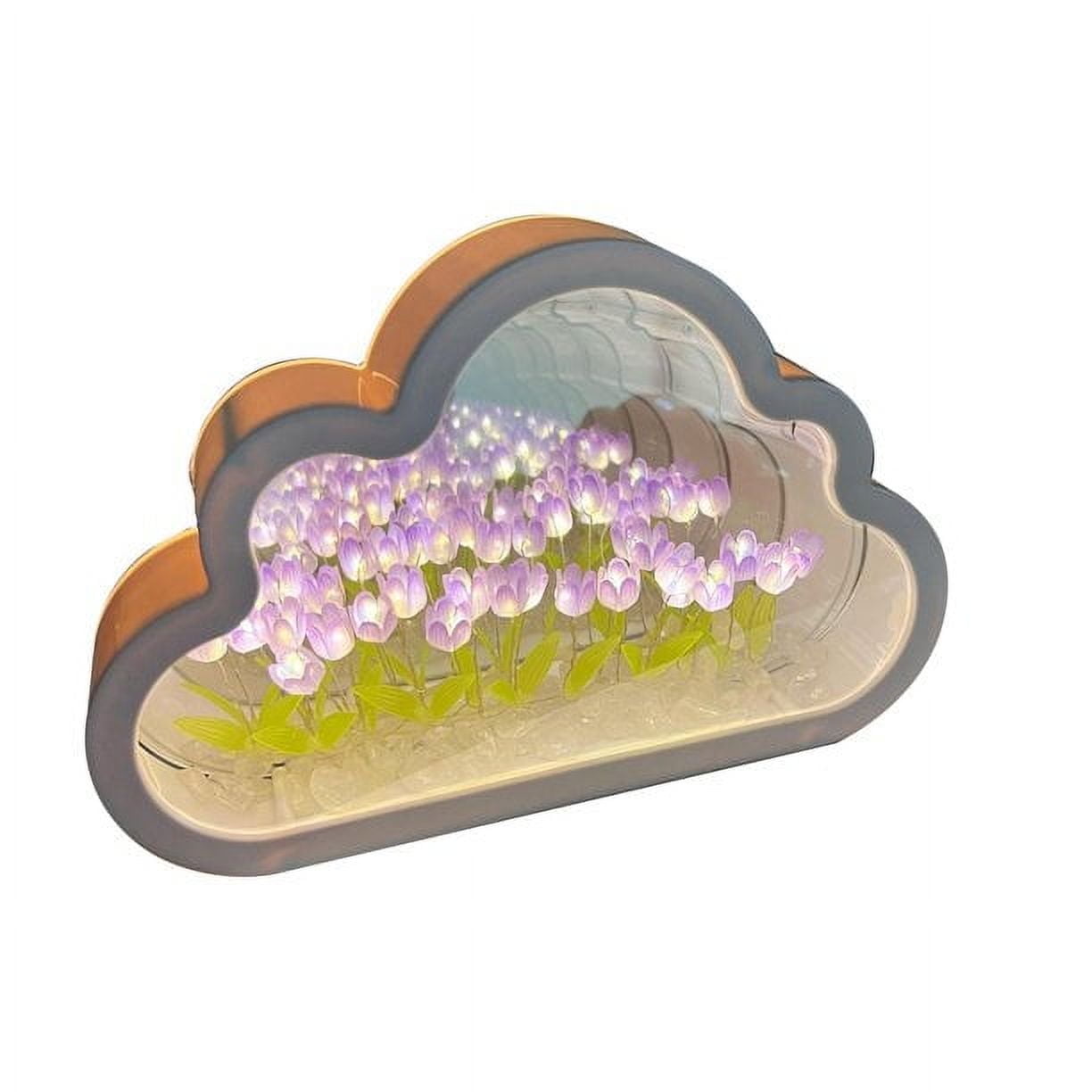 Cloud Tulip Lamp Cloud Tulip Mirror Night Light, DIY Tulip Night Light ...