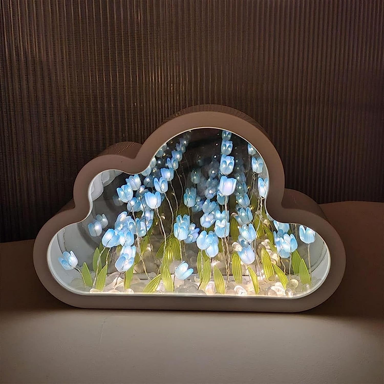Tulip Lamp Tulip Mirror Night Light, Topboutique Tulip Cloud Desk Lamp ...