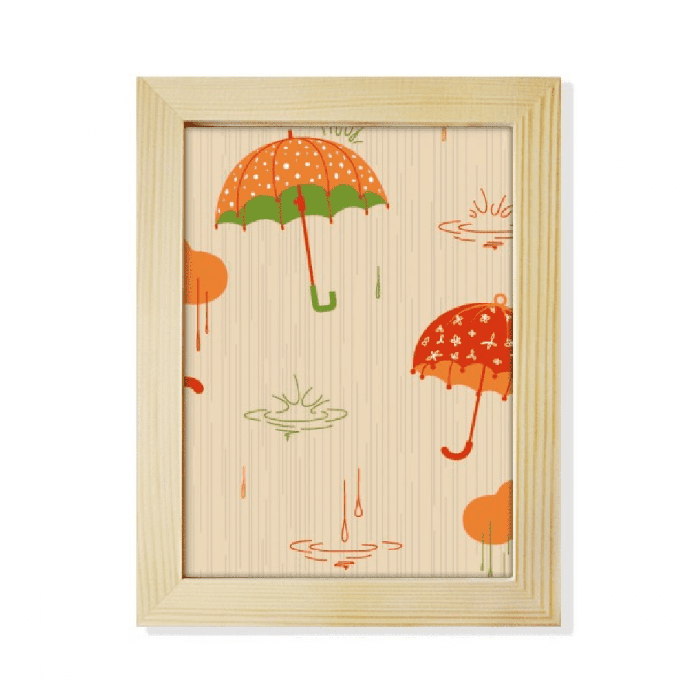 Cloud Umbrella Rain Drip Weather Desktop Adorn Photo Frame Display Art ...