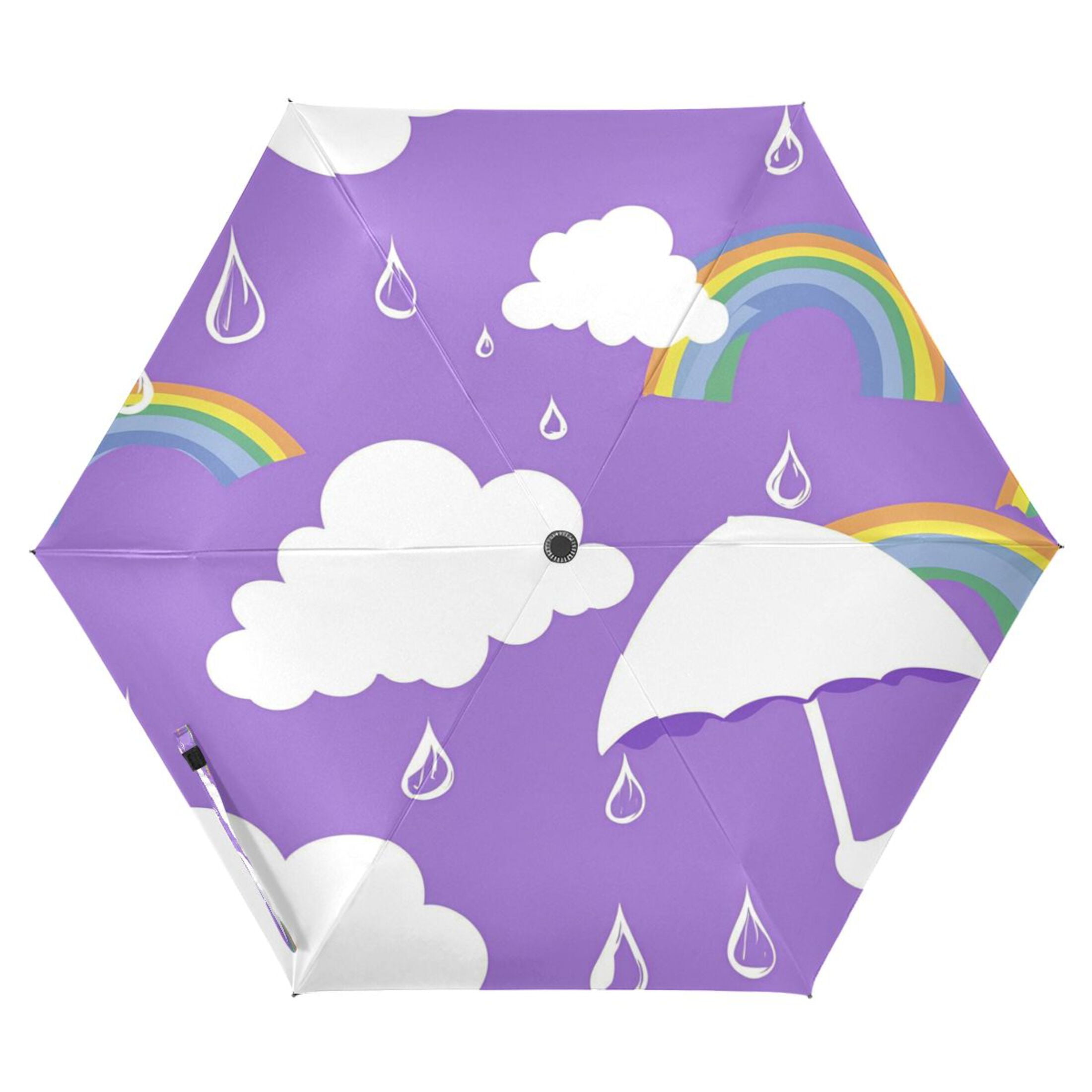 Cloud Umbrella and Rainbow UV50+ Sunscreen Portable Umbrella ...