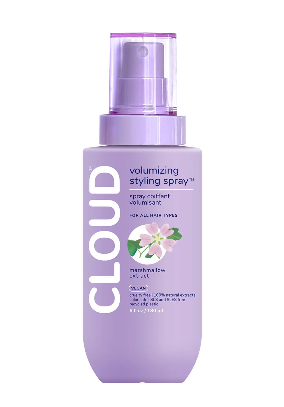 Cloud Volumizing Styling Spray 6 oz, lightweight lift and shine for all ...