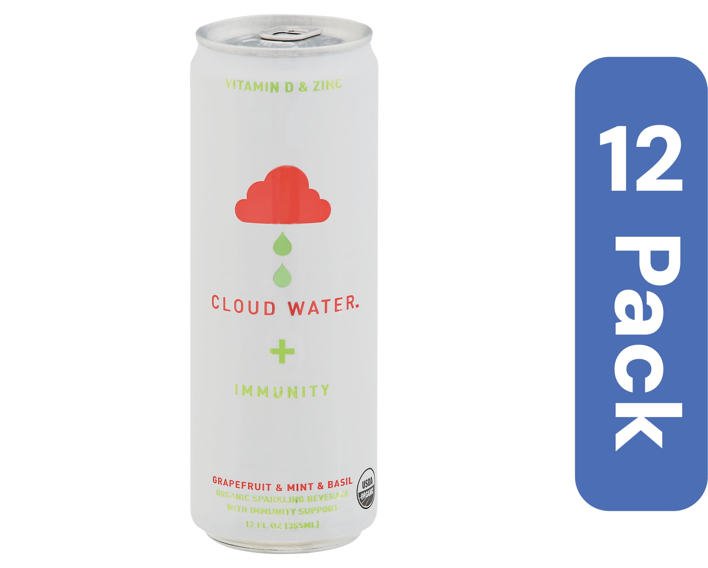 Cloud Water Immunity Sparkling Mountain Grapefruit Beverage 12 fl oz ...