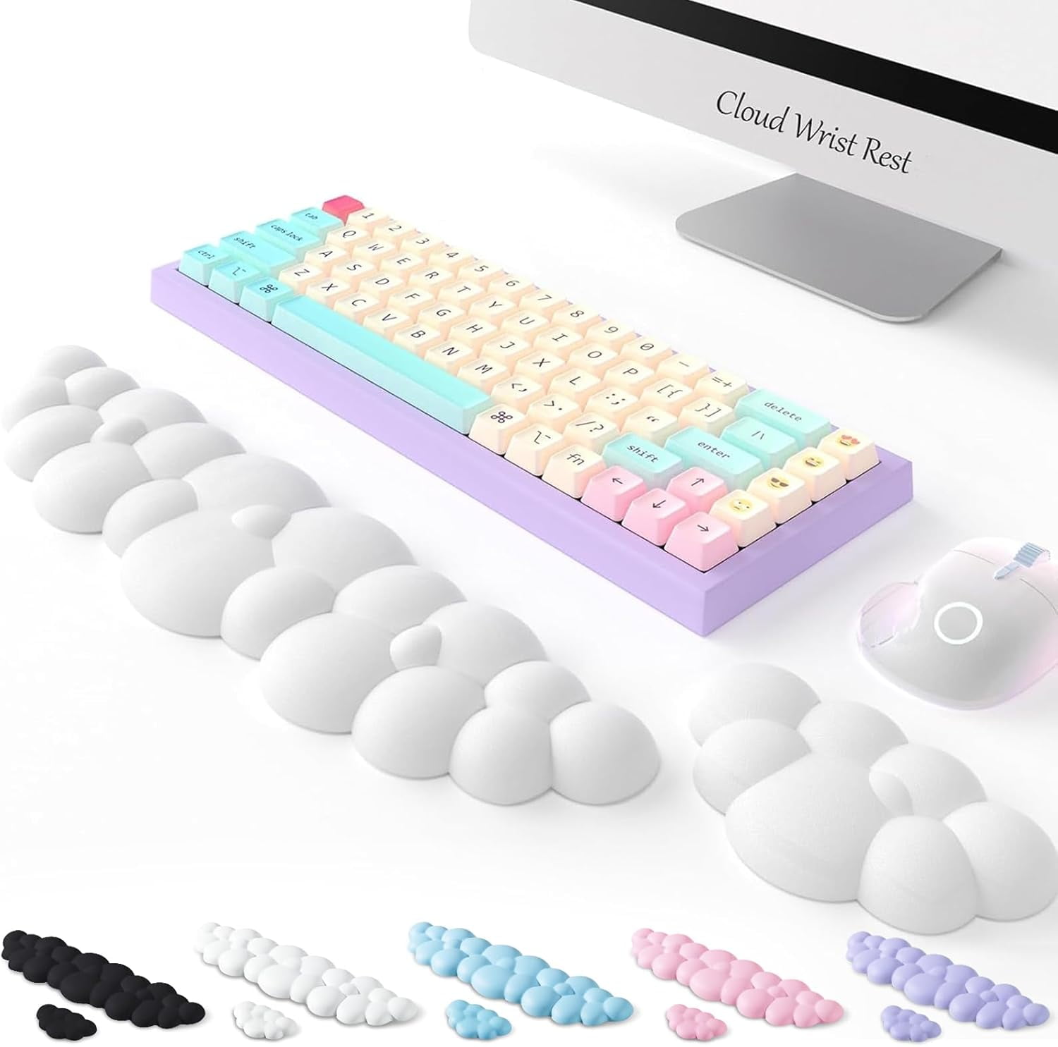 Cloud Wrist Rest for Computer Keyboard, Ergonomic Wrist Pad Palm Rest ...