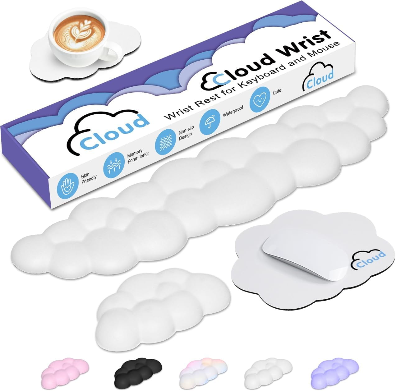 Cloud Wrist Rest Keyboard, Cloud Palm Rest Keyboard Rest Desk Cloud ...