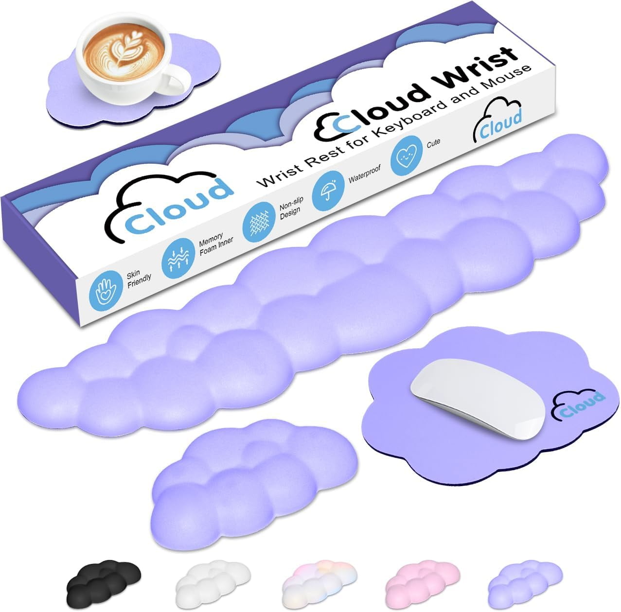 Cloud Wrist Rest Keyboard Cloud Palm Rest Keyboard Rest with Non-Slip ...