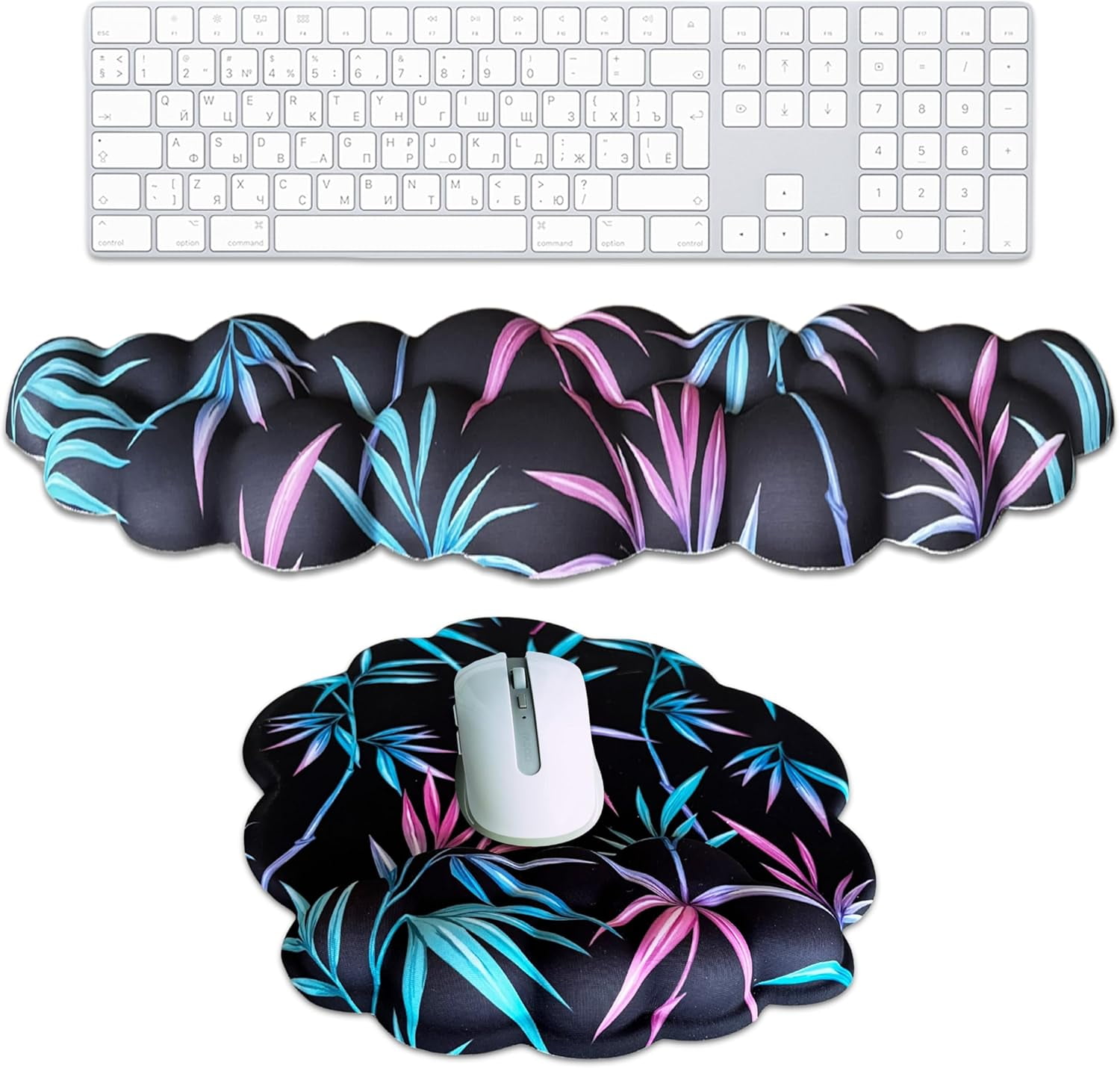 Cloud Wrist Rest Keyboard and Mouse Pad Set | Cloud Keyboard Wrist Rest ...