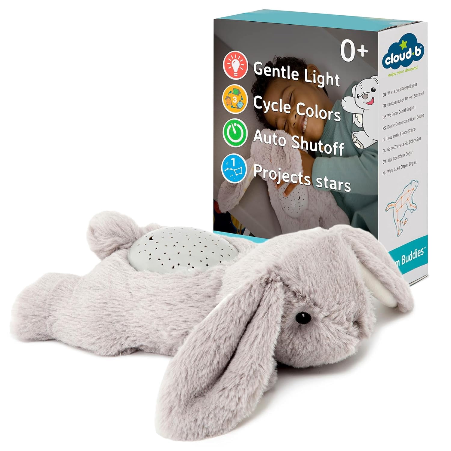 Cloud b Dream Buddies The Bunny - The Soothing Mini Baby Night Light ...