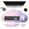 Cloud-shaped mouse pad set, including matching keyboard, mouse, wrist ...