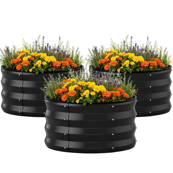 Corrugated Metal Planters