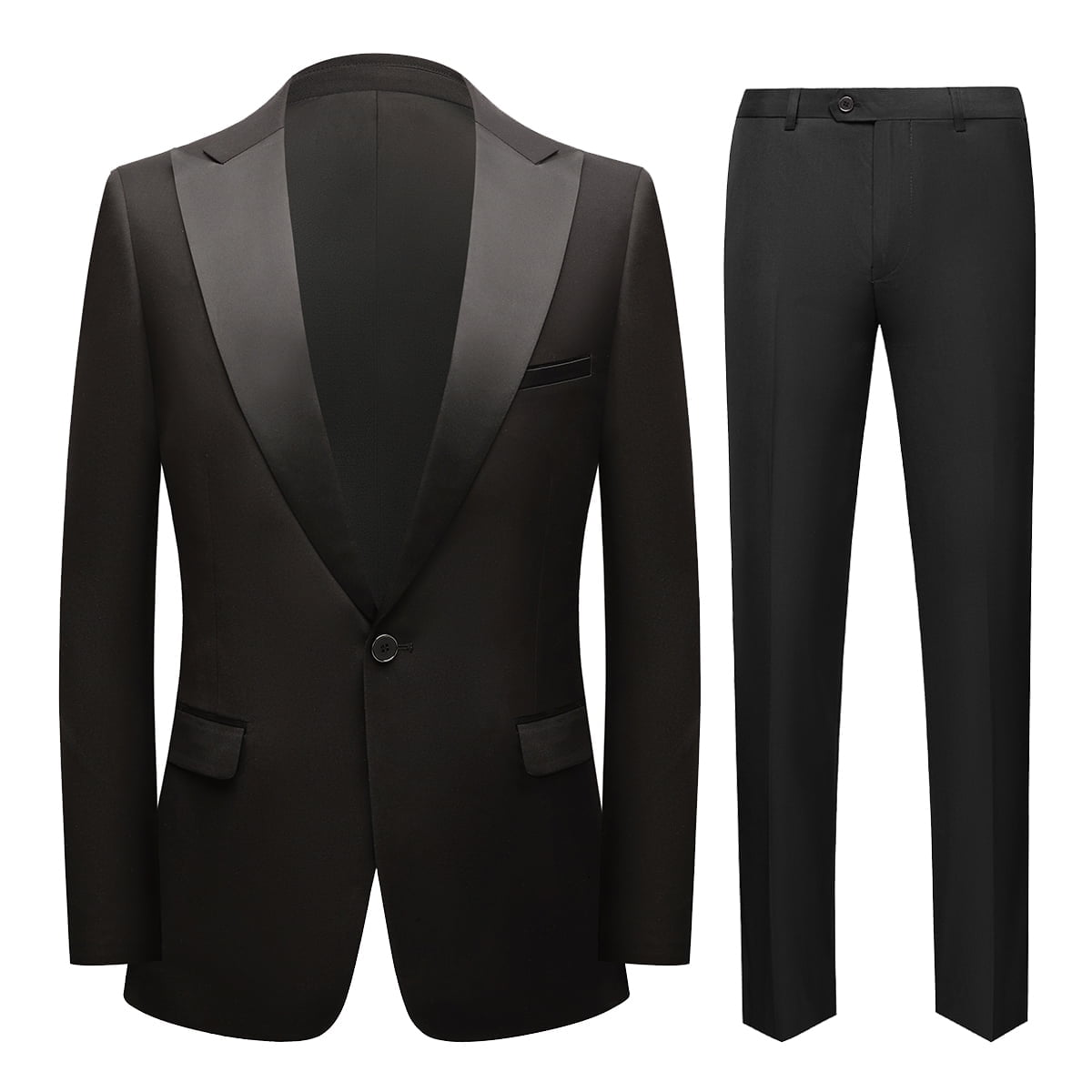 CloudStyle Men's 2 Piece Suits Slim Fit Dress Suit Outfit Set - Walmart.com