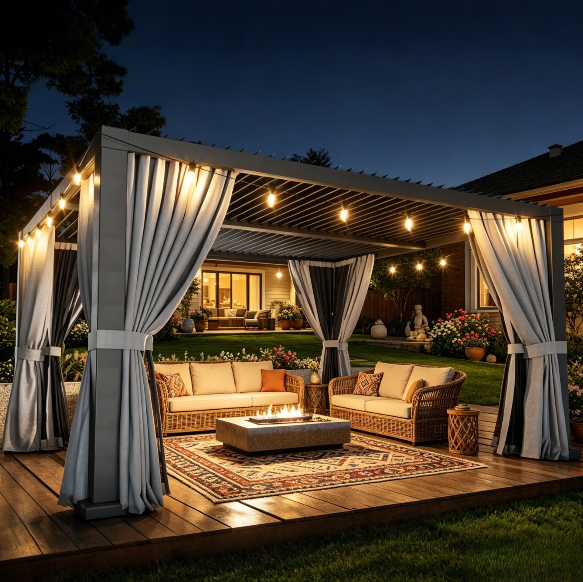Clouddwell 10' × 12' Adjustable Louvered Pergola, Outdoor Aluminum ...