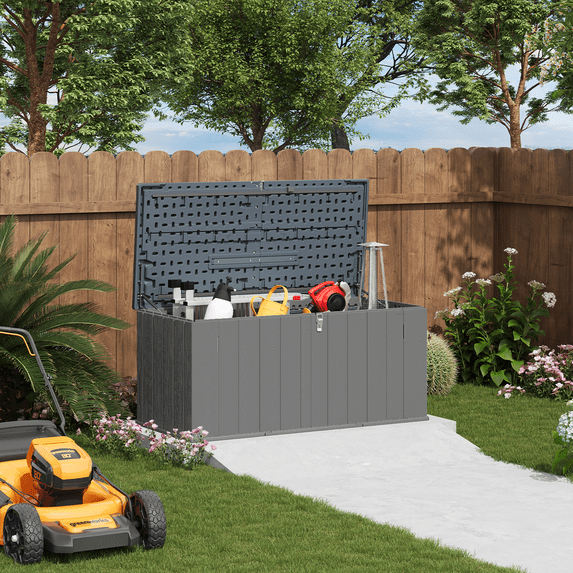 Clouddwell 16 Cu.ft Outdoor Resin Storage Shed，High-Capacity ...