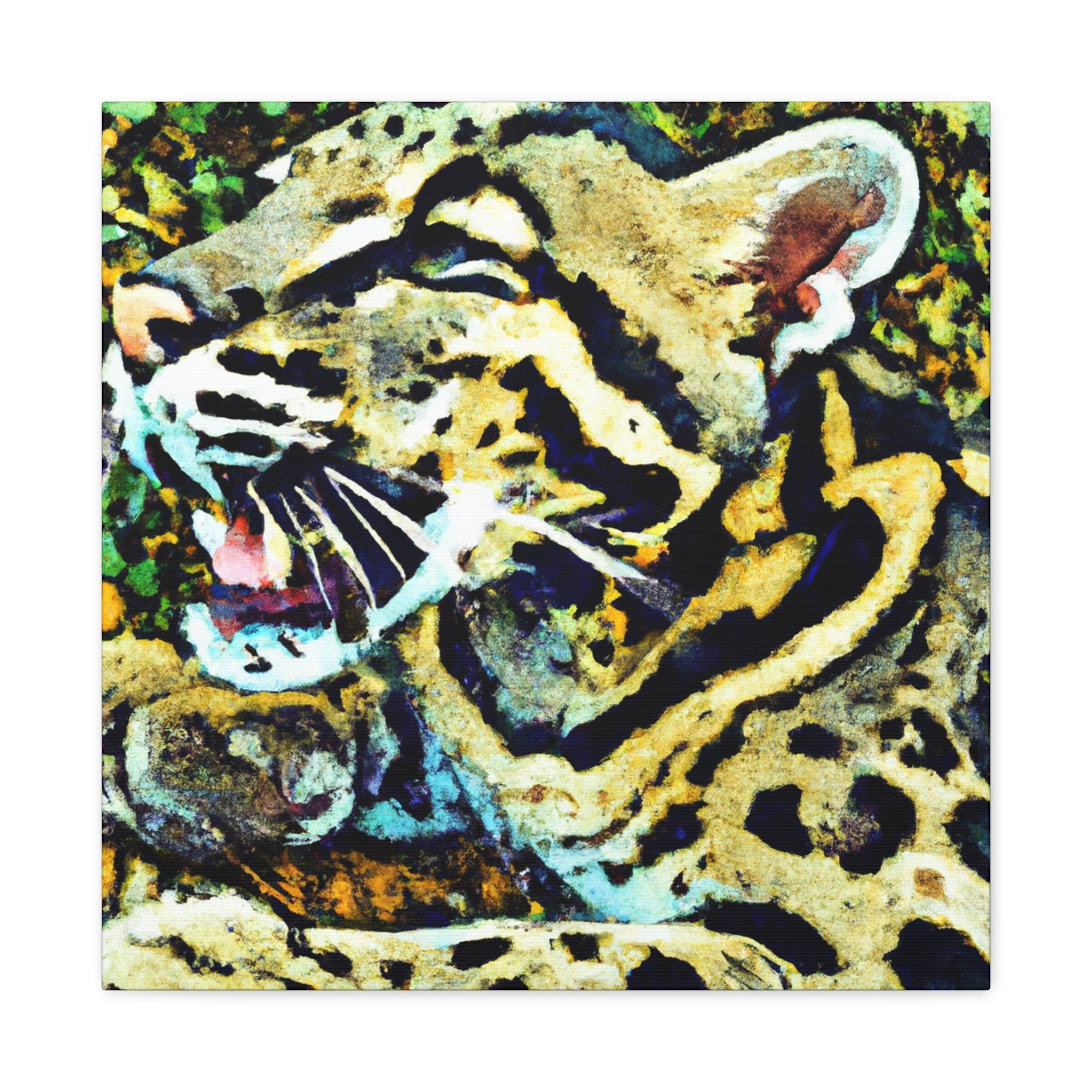 Clouded Leopard Pop Art - Canvas - Walmart.com