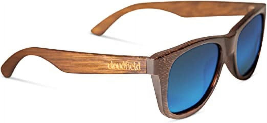 Cloudfield Wooden Sunglasses for Men and Women – Polarized Blue Lenses ...