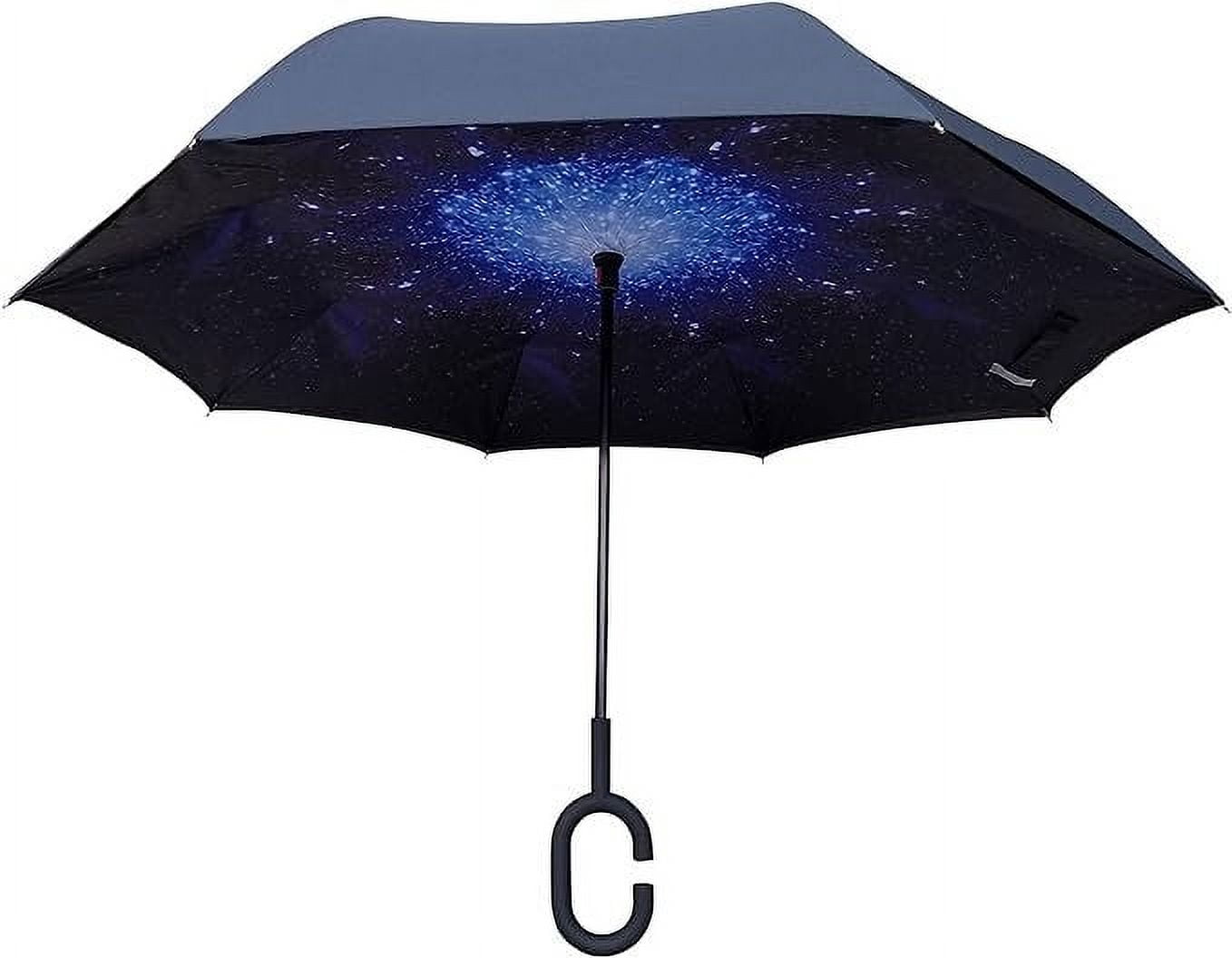 Cloudnine Double Layer Reverse Umbrella with 48" Canopy - Blue Stars ...