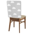 Clouds Chair Back Covers Set of 1 Sky Cartoon Cool Gray Removable ...