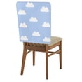 Clouds Chair Back Covers Set of 2 Sky Cartoon Sky Blue Removable Dining ...