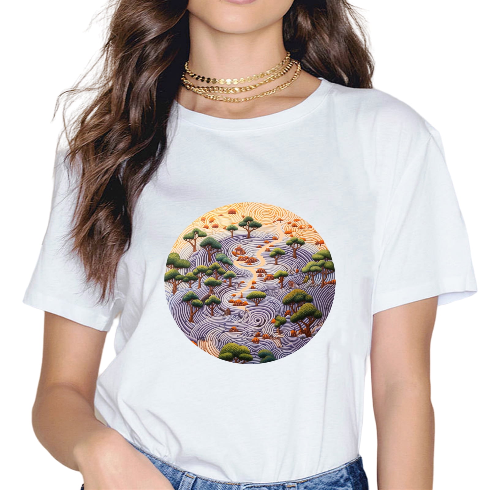 Clouds Cool Atmosphere Pastel Color Art Lover Gift Women T-Shirt ...