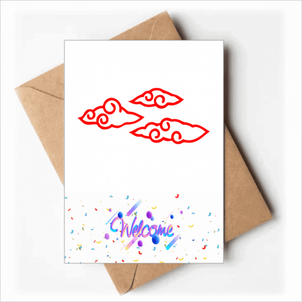Clouds Flowers Imply Country Welcome Back Greeting Cards Envelopes ...