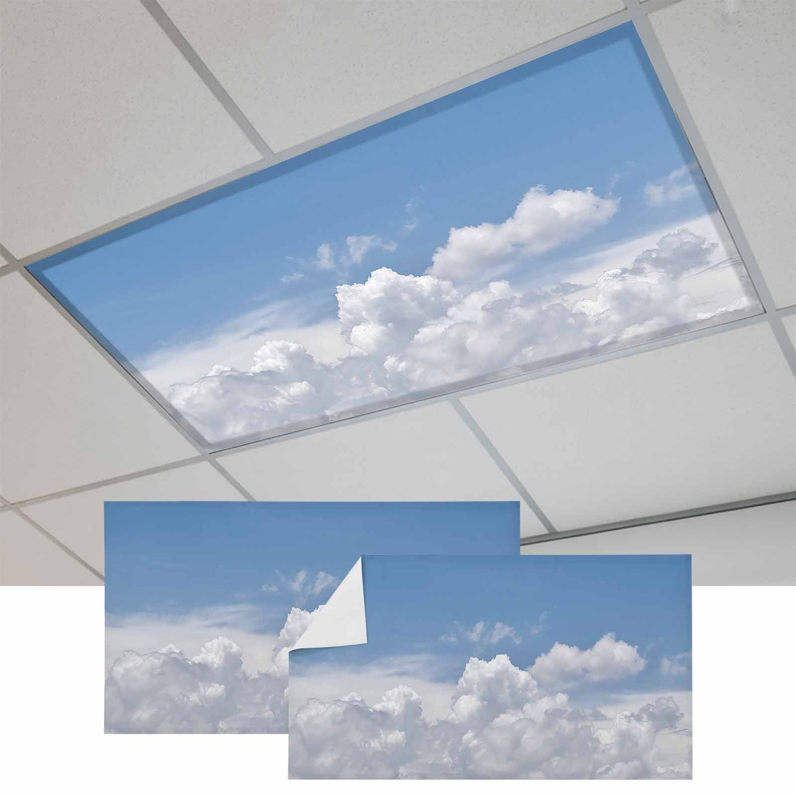 Clouds Fluorescent Light Covers, Blue White Sky Natural Landscape ...