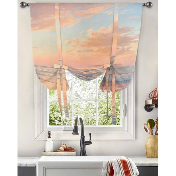 Clouds In The Seaside Sky Window Curtain for Living Room Home r Blinds ...