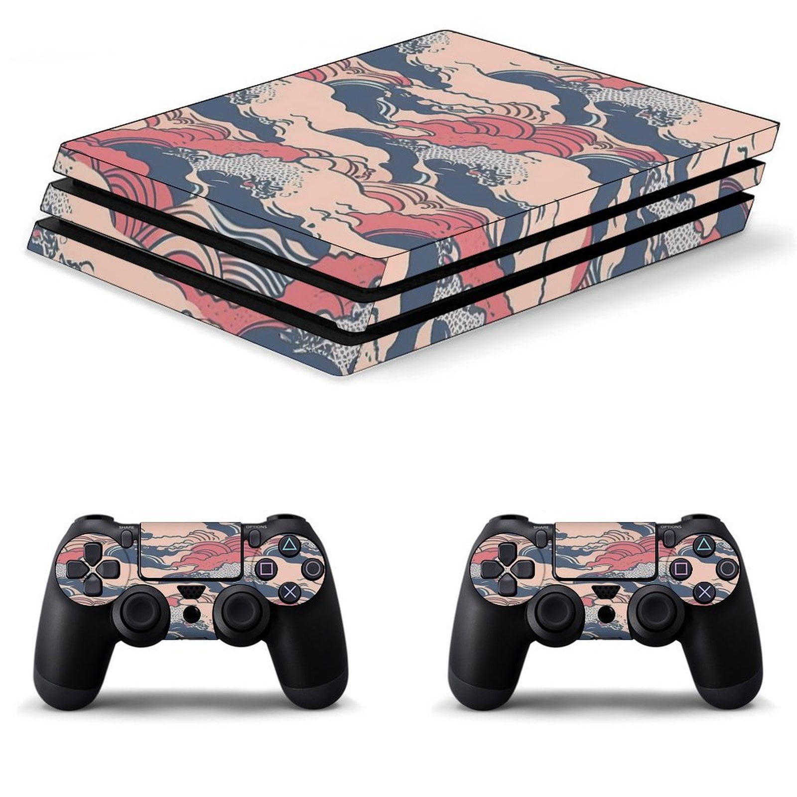 Clouds, Japanese, Totem PS4/PS4 Pro/PS4 Slim Skin Sticker For Console ...