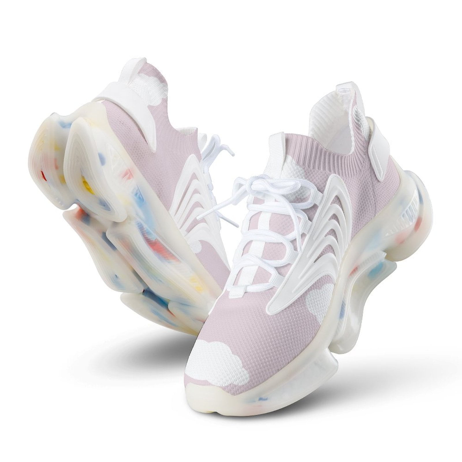 Clouds, Pink, Sleep Walking Shoes for Men Woman Lightweight Tennis ...