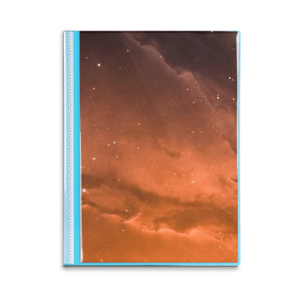Clouds Red Starry Sky Art Deco Fashion Book Sheet Protectors Portfolio ...